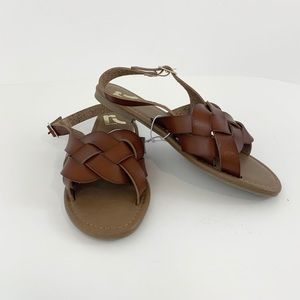 Report | Shoes | Report Braided Flat Sandals Buckle Slingback | Poshmark